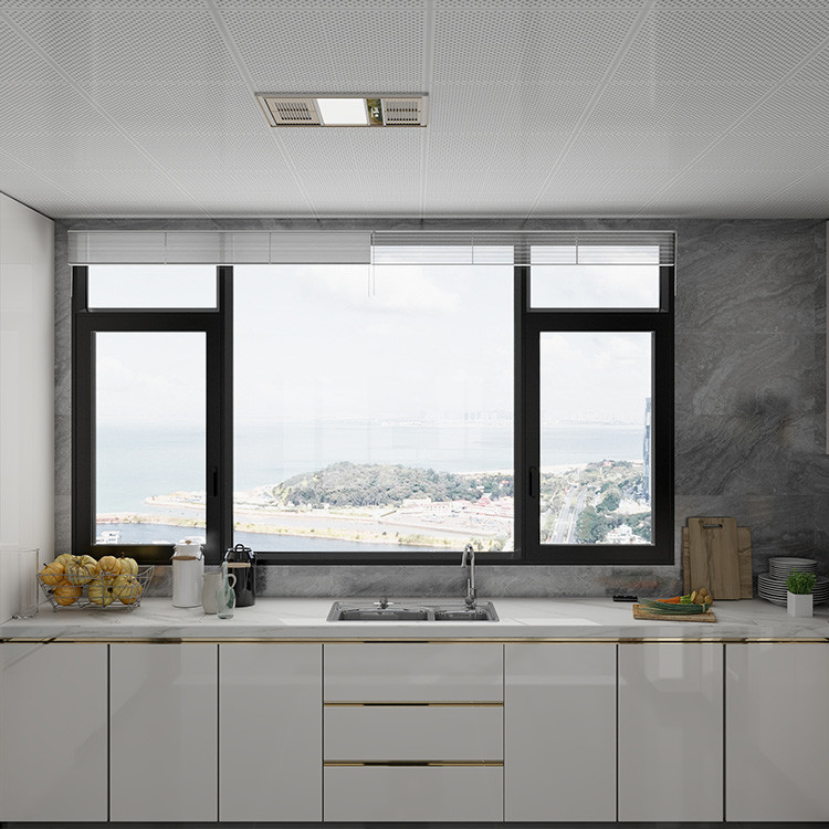 Bridge Cutoff Double Inward Opening System Window, Bridge Cutoff French ...